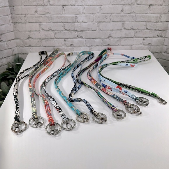 Vera Bradley | Accessories | Vera Bradley Medallion Lanyards Key Rings Id Holders Multi Purpose ...